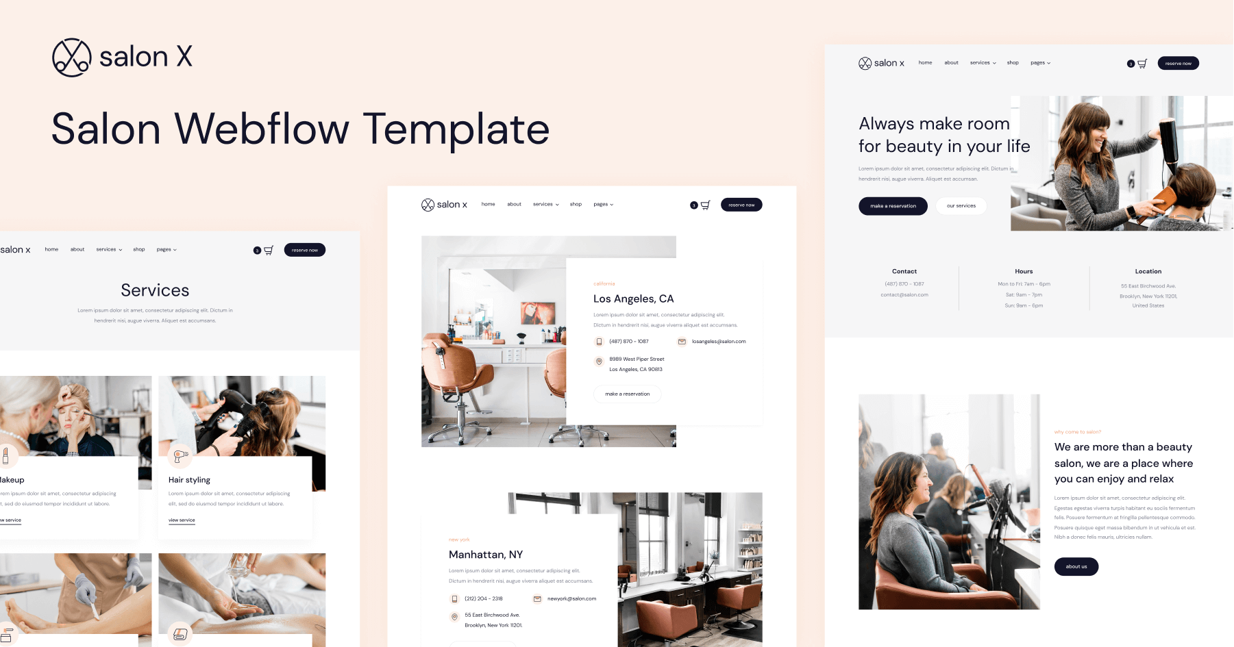 Checkout (PayPal) - Salon X - Webflow Ecommerce website template